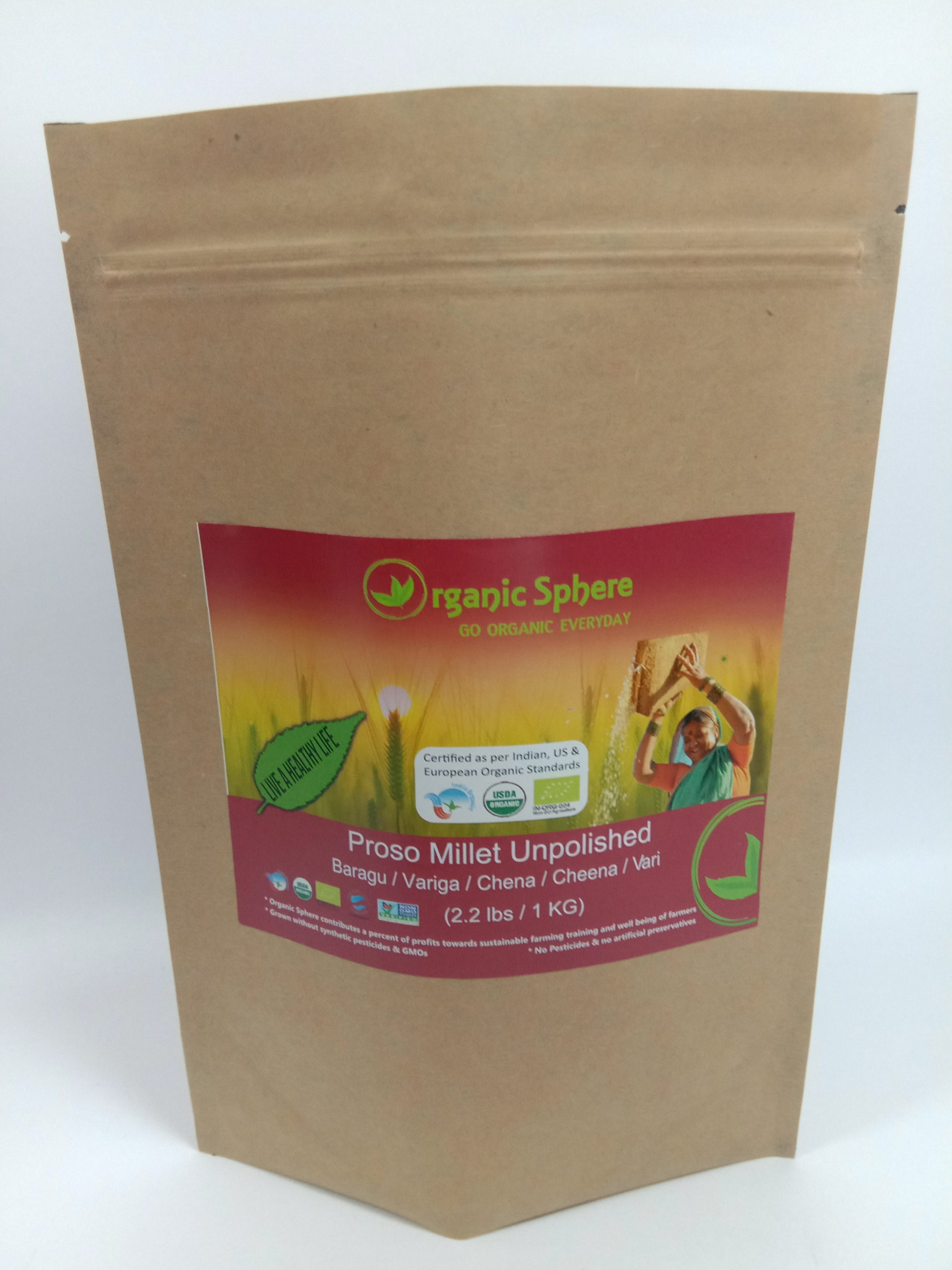 Organic Proso Millet Unpolished | Buy Online - Organic Sphere