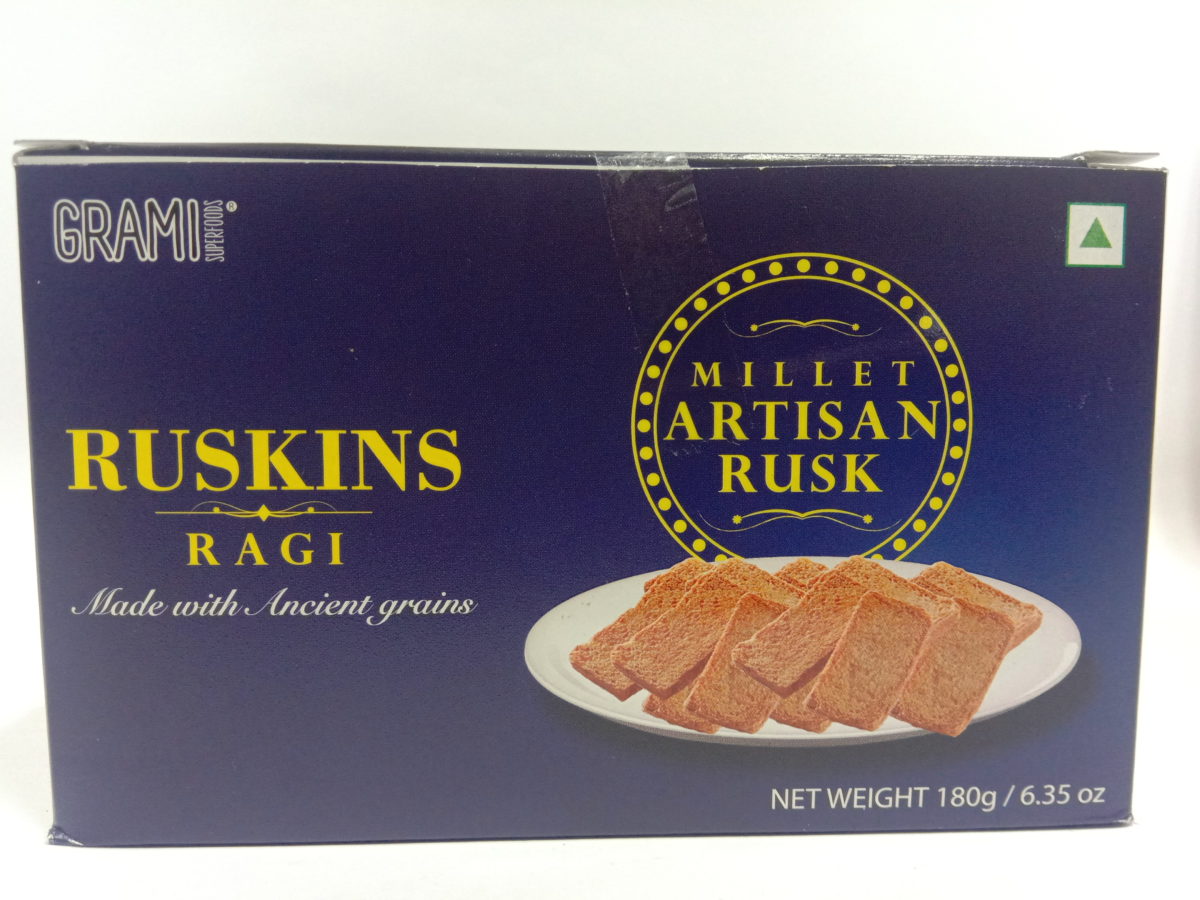 Ragi Millet Rusk-180gms | Buy Online - Organic Sphere